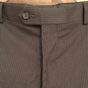 George | Pants | Mens George Black Gray Pinstriped Pants 343 | Poshmark